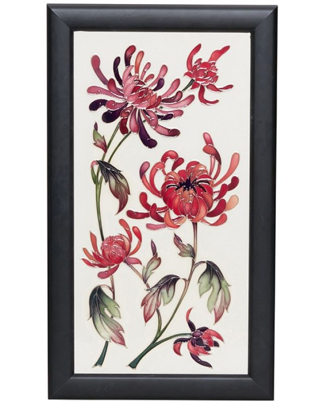 Moorcroft Chrysanthe-Mum Plaque PLQ20 Numbered – Faulconbridge-Antiques ...